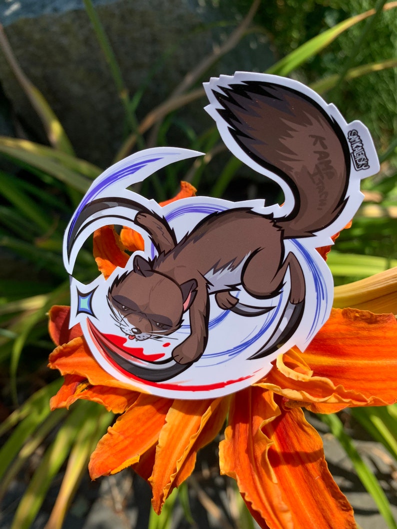 Kamaitachi Sickle Weasel Yokai Stickers. - Etsy Ireland