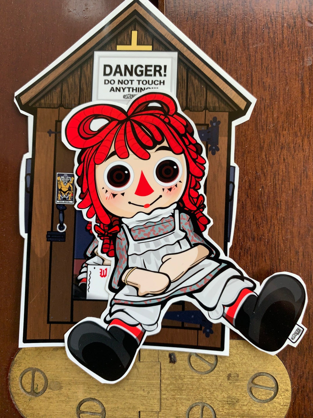 Annabelle Higgins - [haunted Doll 1970s] - Demon Ghost Sticker. - Etsy