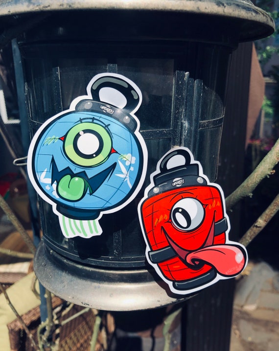 Chochin Obake Lantern Ghosts Yokai Stickers - Etsy