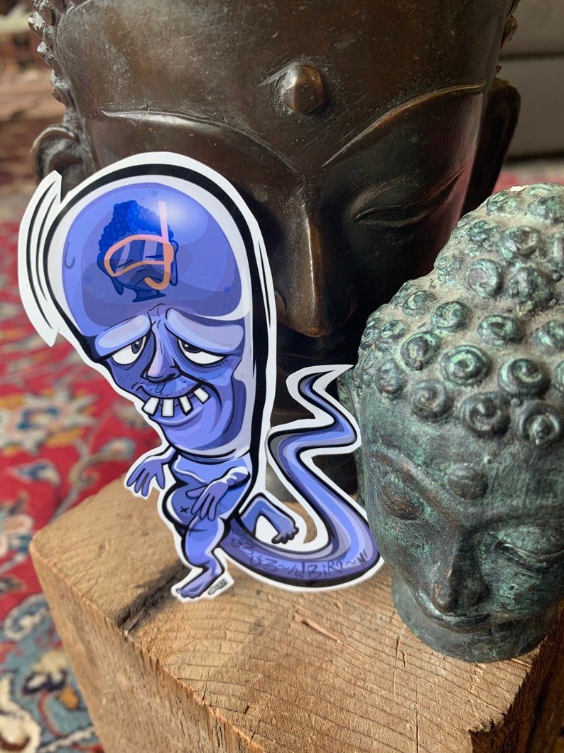 Biron jelly buddha Yokai Sticker | Etsy