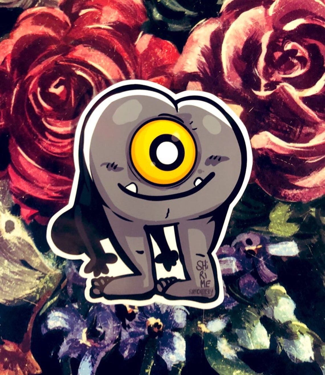 Shirime Yokai Sticker Butt Ghost | Etsy