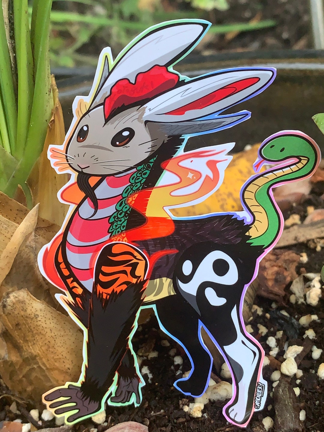 The Magnificent Kotobuki - Zodiac Chimera - Yokai Sticker - Etsy