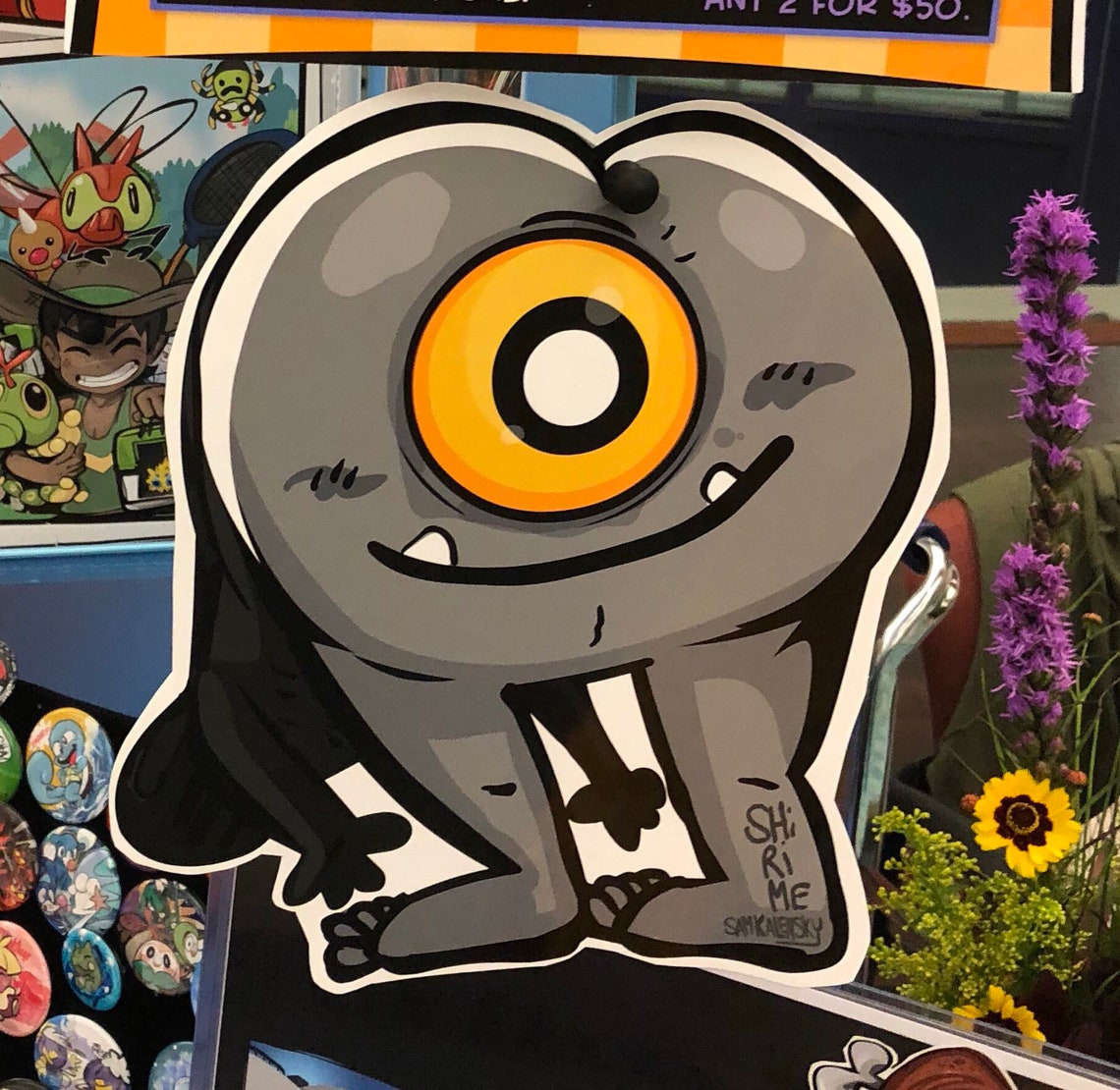 Shirime Yokai Sticker Butt Ghost | Etsy