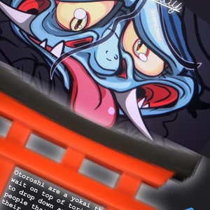 Otoroshi - Yokai Sticker - Etsy Canada