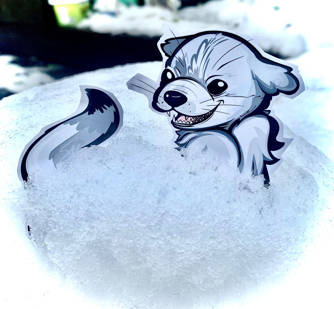 Snow Wasset - [fearsome Critter] - Cryptid Sticker - Etsy