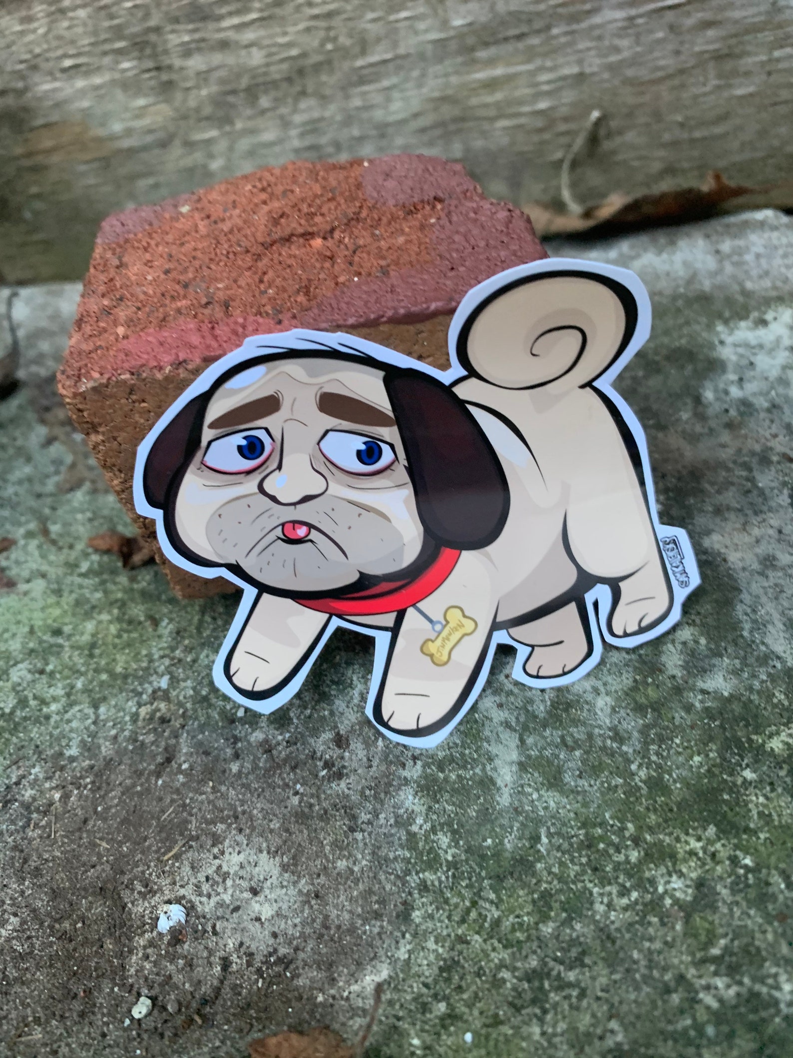 Jinmenken - chien face à l’homme - Yokai Urban Legend autocollant ...