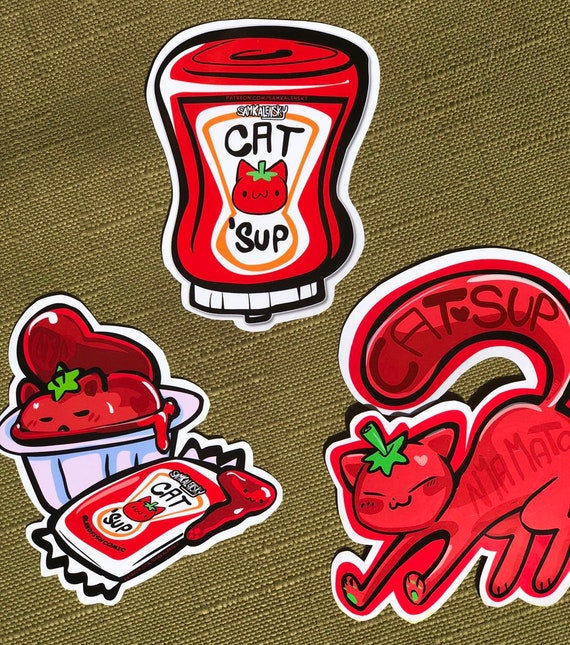 Catsup Sticker Set Combo | Etsy