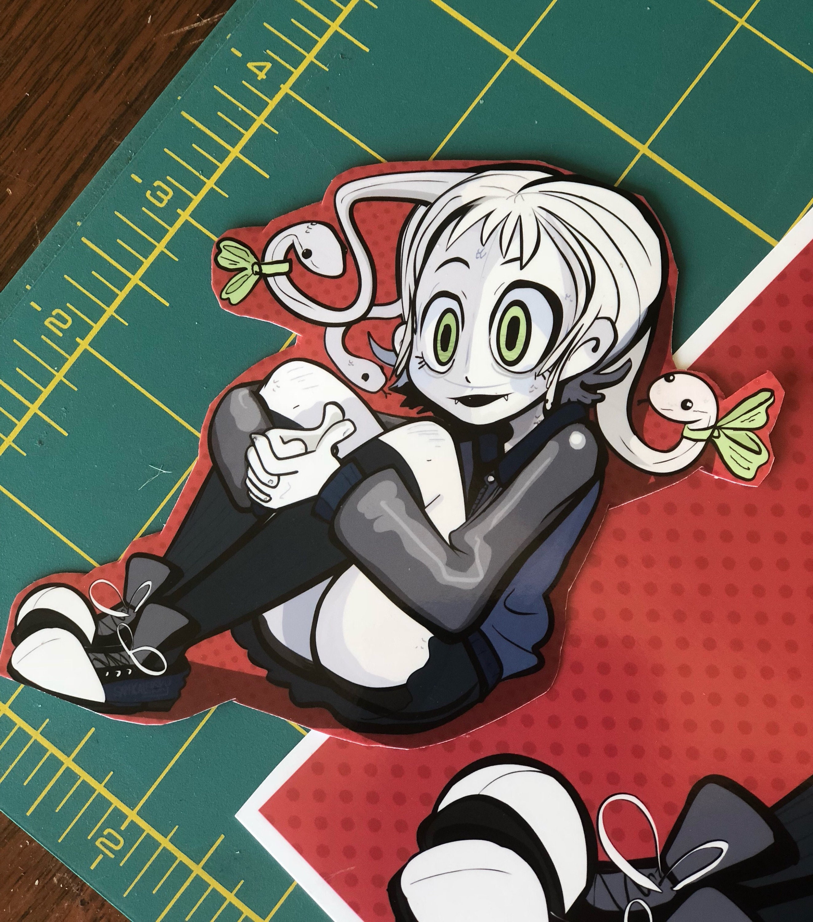 Artprint Paranoid Medusa Girl Monster Girl | Etsy