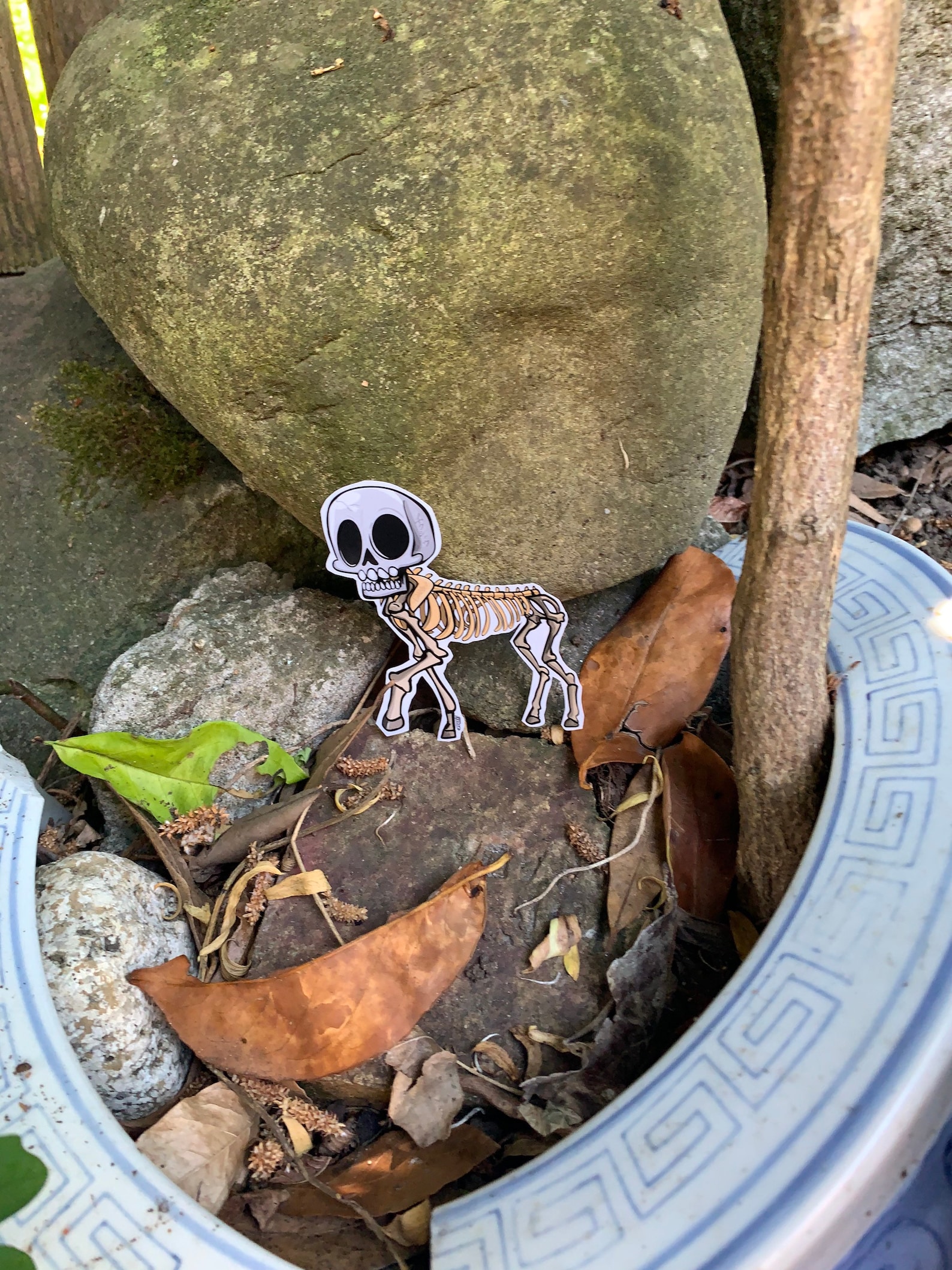 Chikushou チクシャウ Skeleton Deer Yokai Sticker | Etsy