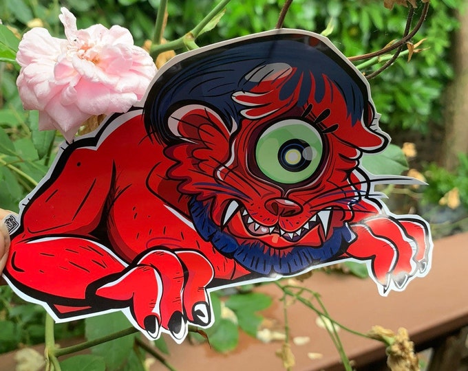 Ubagabi Old Fire Hag Yokai Sticker - Etsy Canada