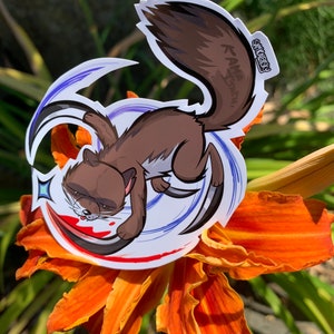 Kamaitachi Sickle Weasel Yokai Stickers. - Etsy Ireland