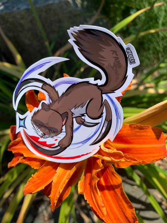 Kamaitachi Sickle Weasel Yokai Stickers. | Etsy