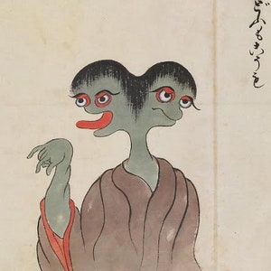 Domokomo - Two Face - Yokai Sticker. - Etsy Canada