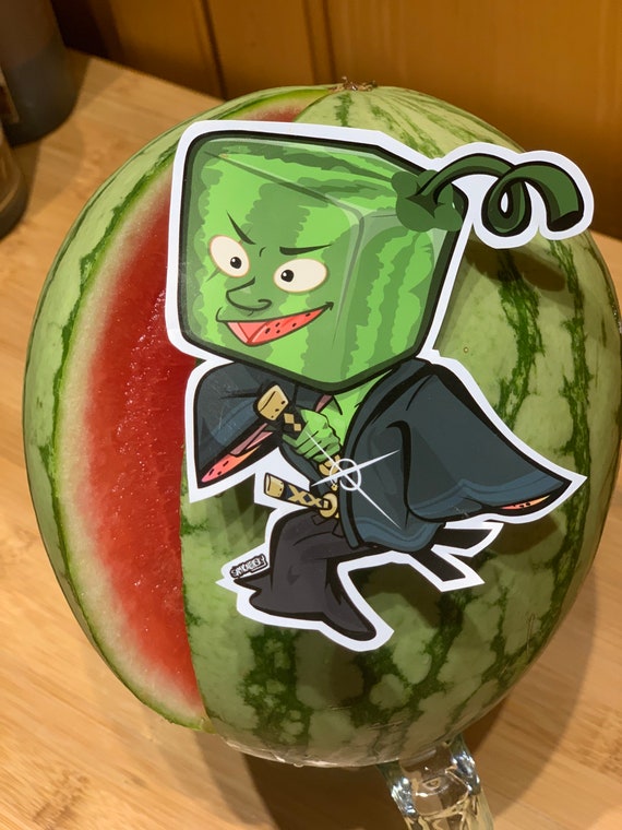 Suika No Bakemono Yokai Sticker cube Watermelon Ver | Etsy Canada