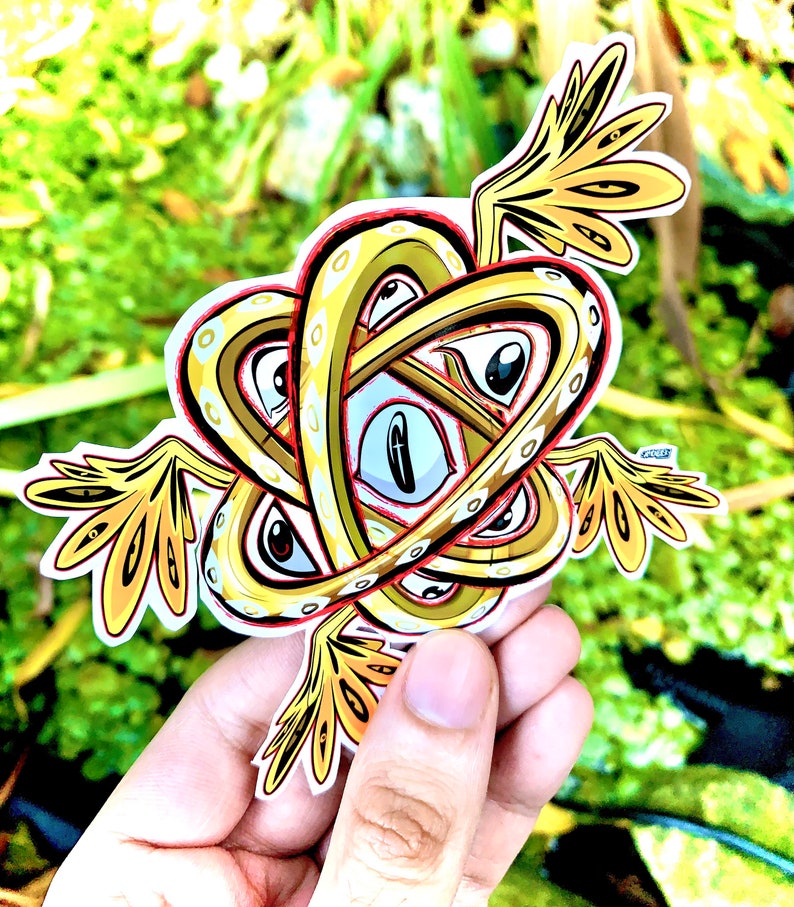 Ophanim thrones the Many-eyed Ones Wheel angel Sticker | Etsy