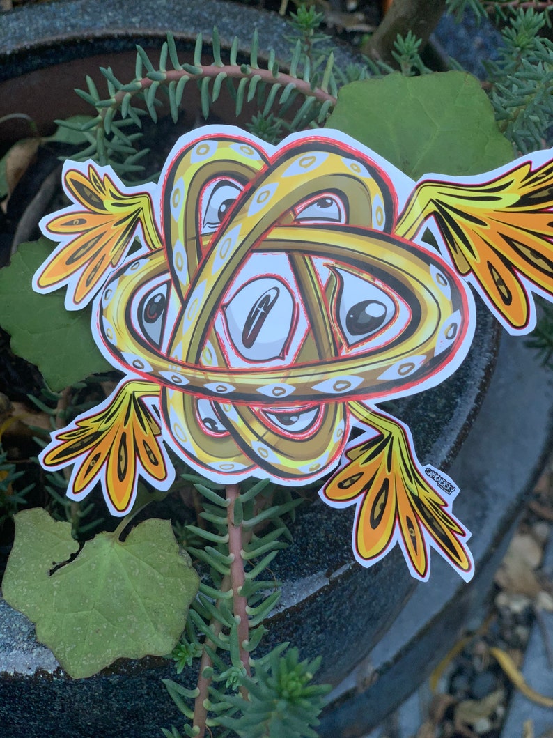 Ophanim thrones the Many-eyed Ones Wheel angel Sticker - Etsy