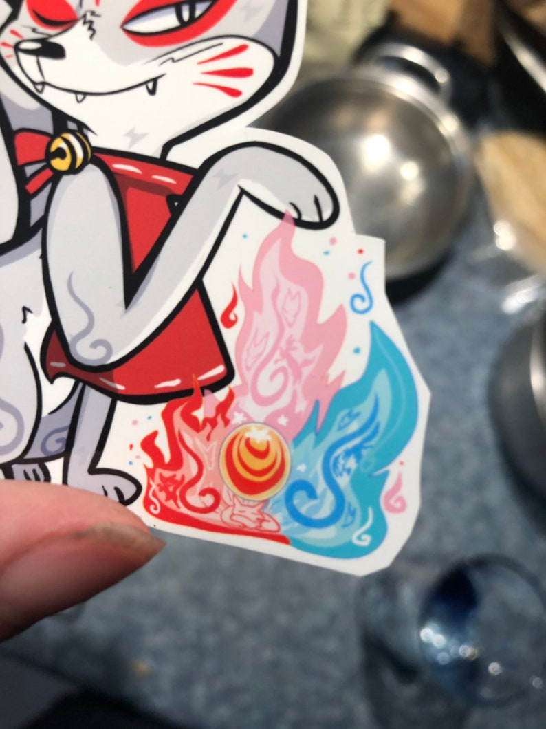 Inari Kitsune Yokai Sticker Tenko Fox - Etsy Canada