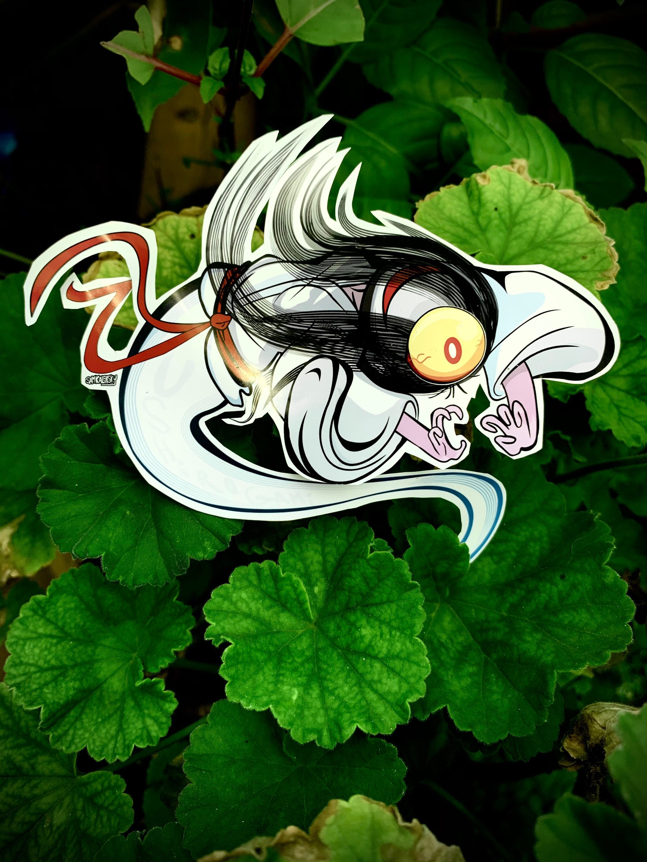 Ushirogami Yokai Sticker. - Etsy