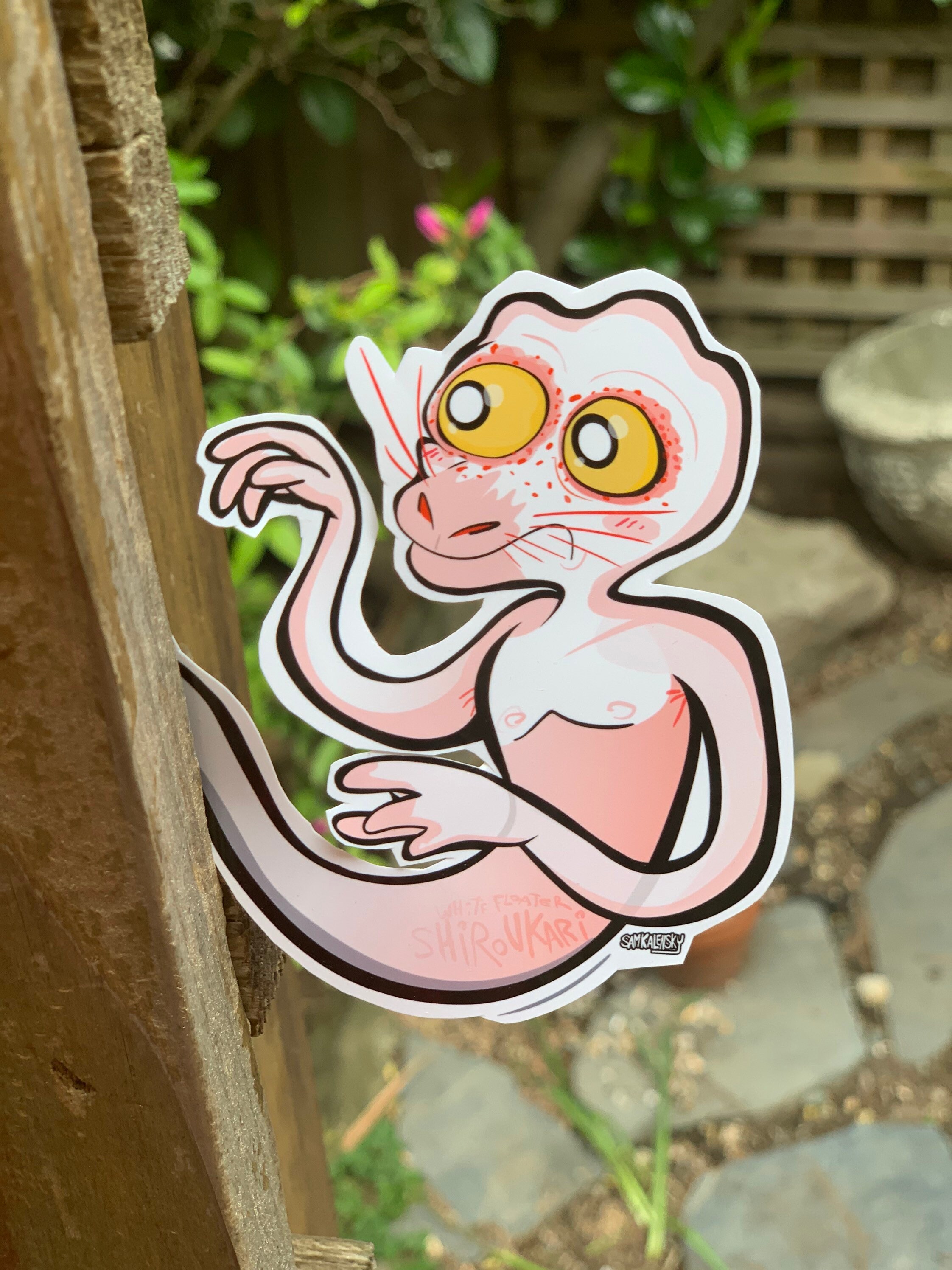 Shiro Ukari White Floater Yokai Sticker - Etsy