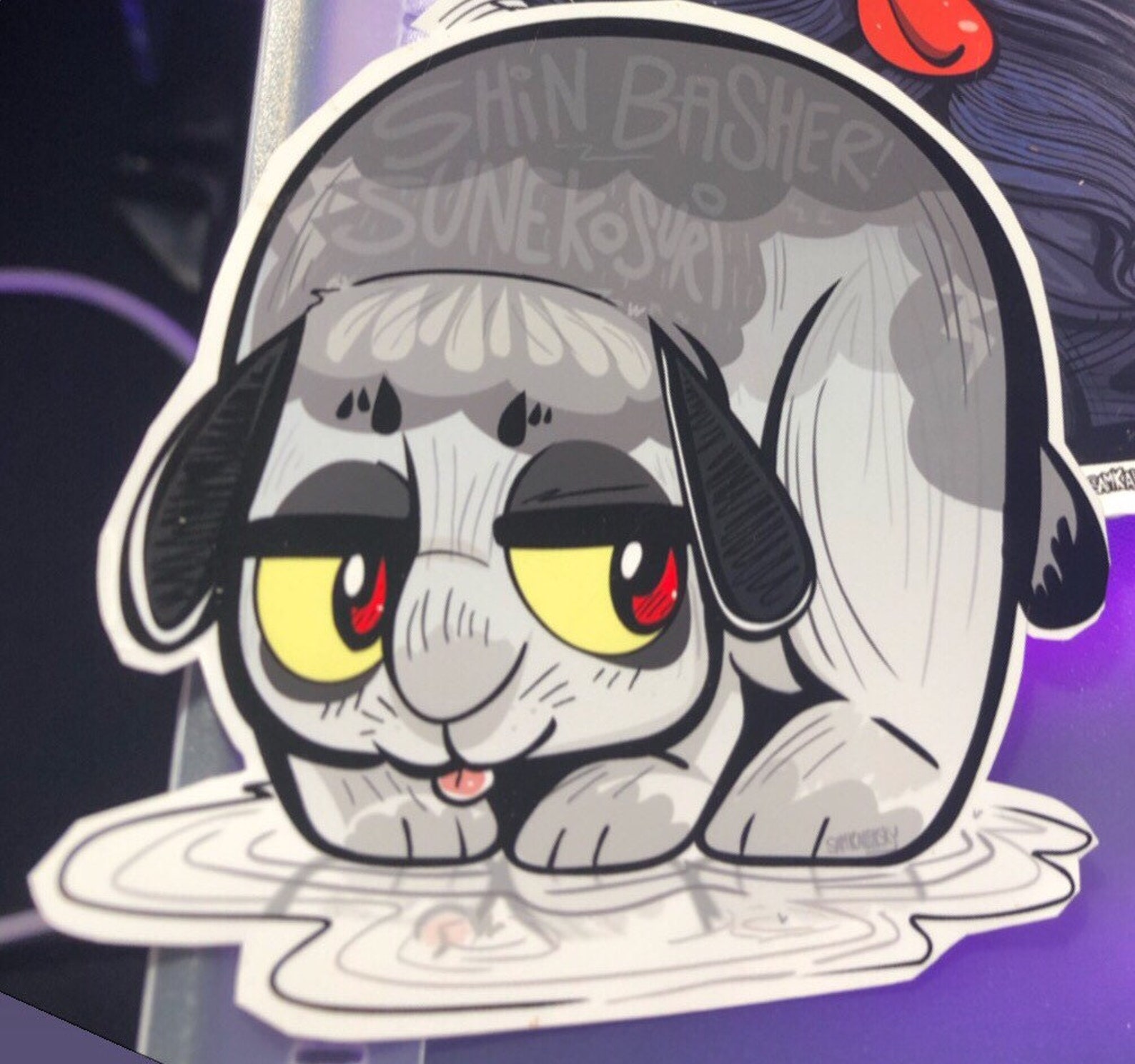 Sunekosuri Shin Basher Yokai Sticker - Etsy