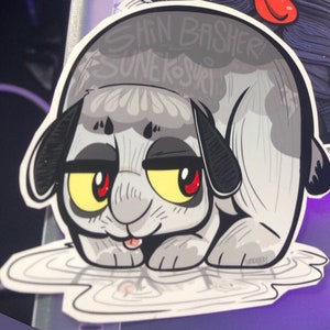 Sunekosuri - Shin Basher - Yokai Sticker - Etsy