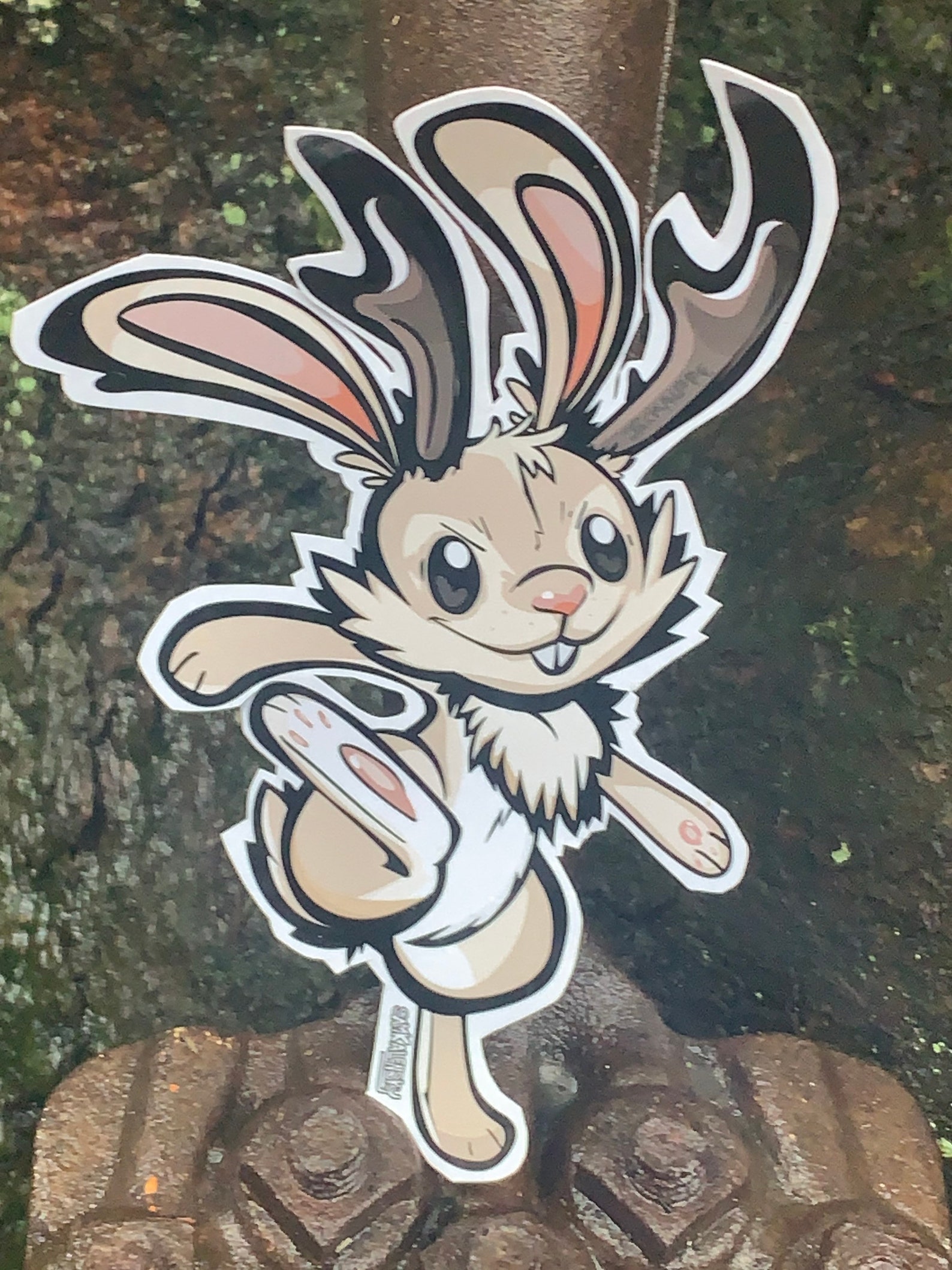 The Mighty Jackalope fearsome Critter Cryptid Stickers | Etsy