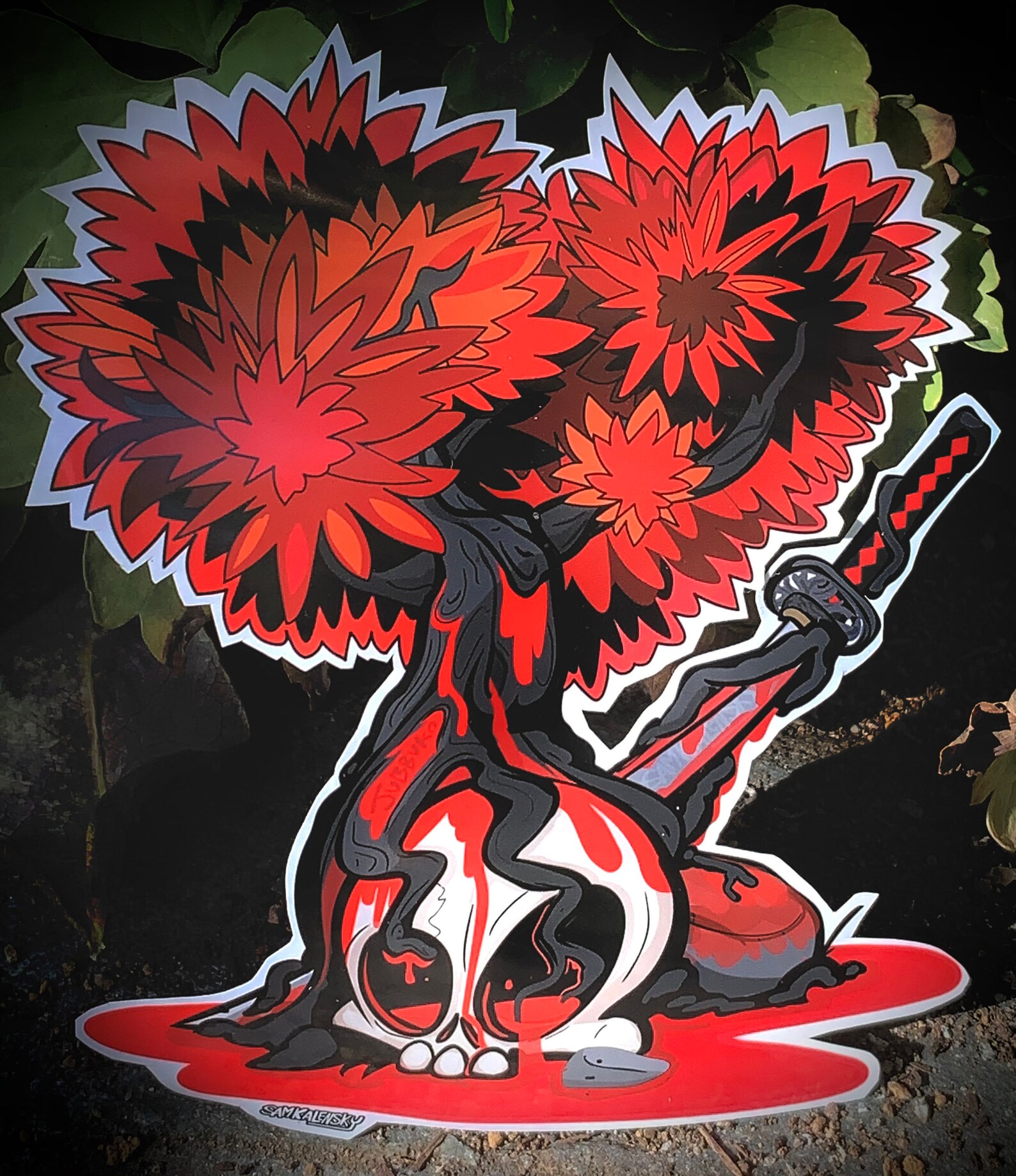 Jubokko Blood Sucking Tree Yōkai Bonsai Sticker - Etsy UK