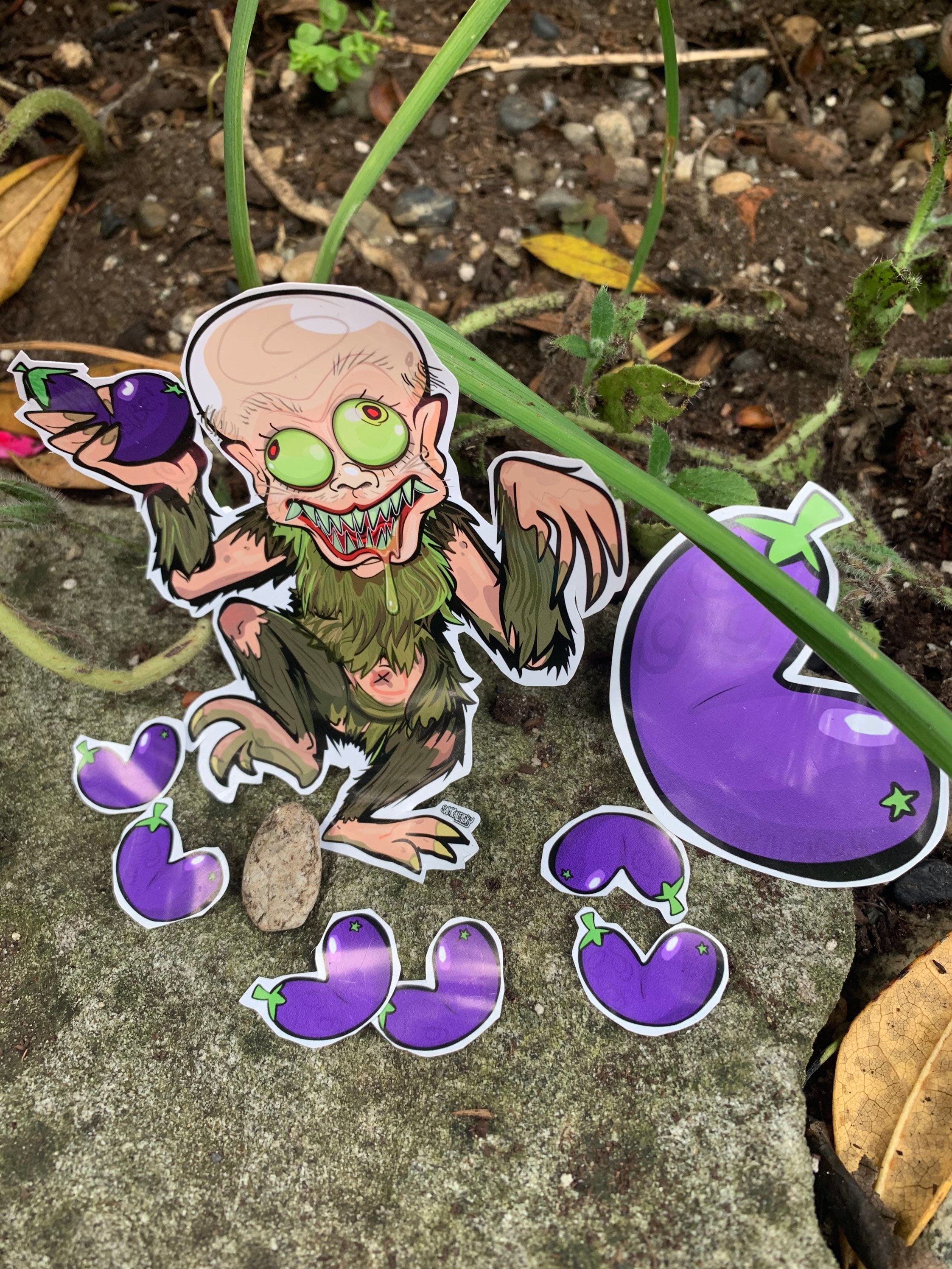 Hyōsube Yokai Art Sticker - Etsy