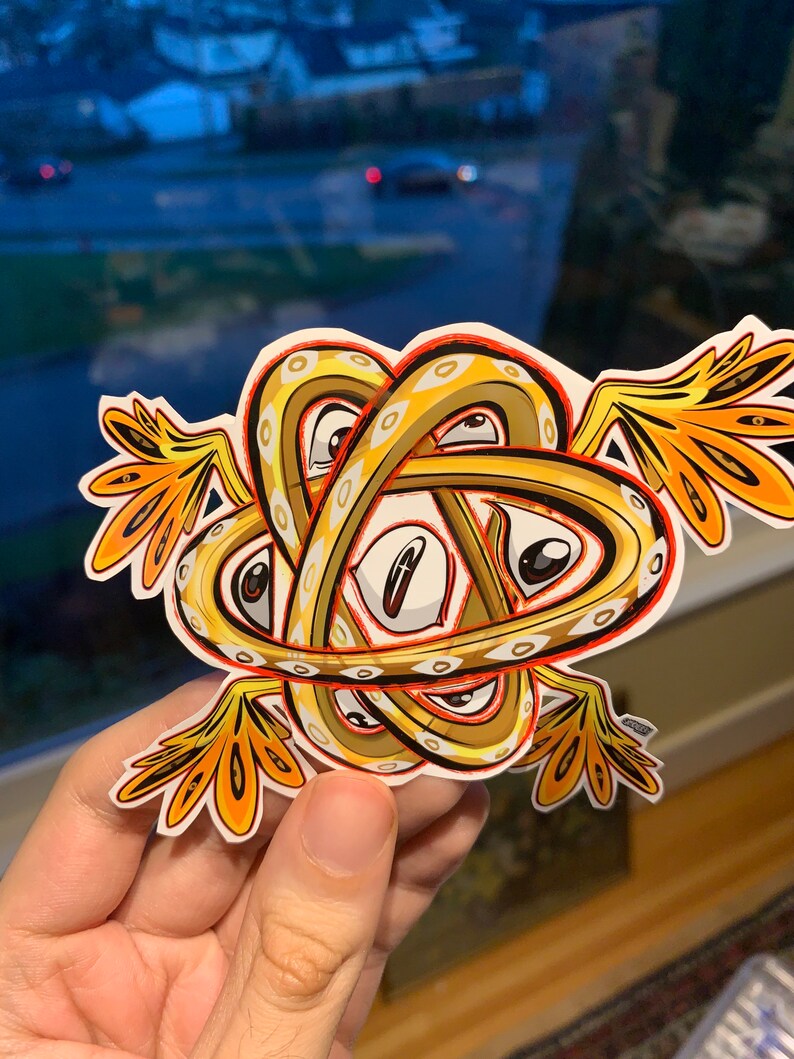 Ophanim thrones the Many-eyed Ones Wheel angel Sticker - Etsy