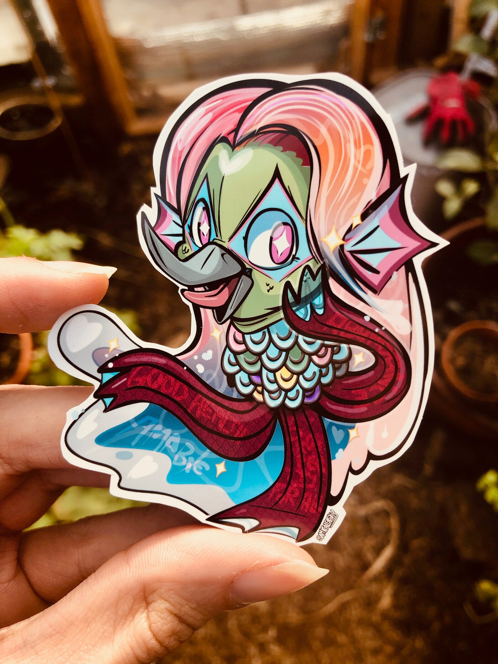Amabie アマビエ 1846 Healing Mermaid Yokai Sticker - Etsy