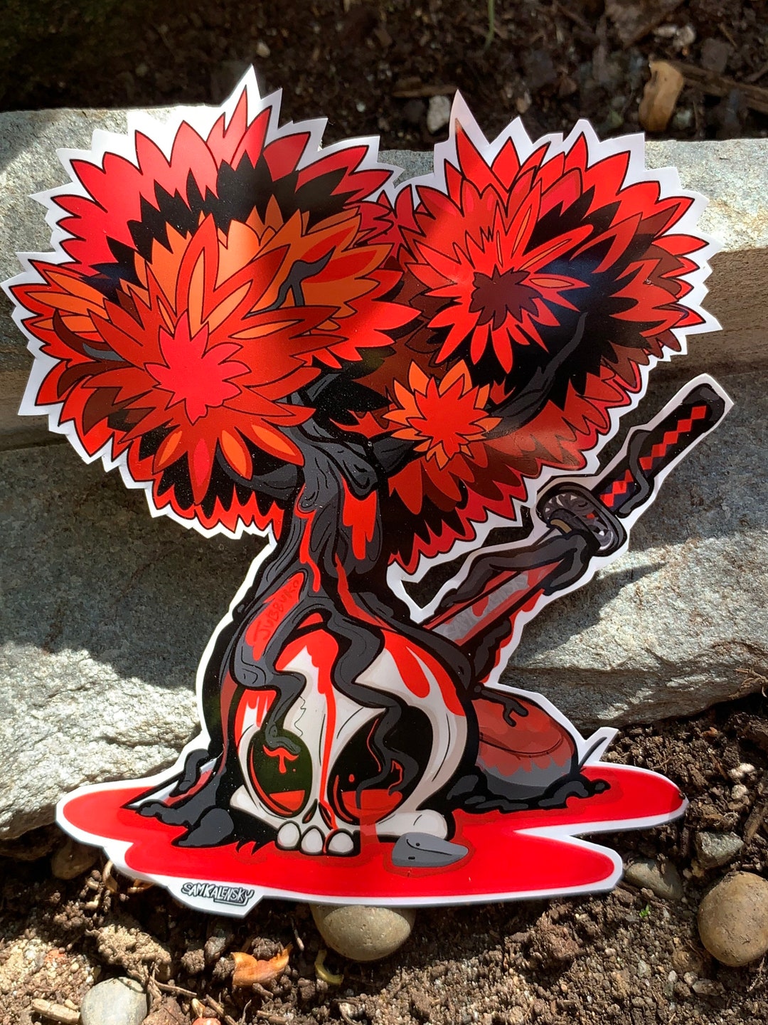 Jubokko árbol chupador de sangre Pegatina de bonsái Yōkai - Etsy España