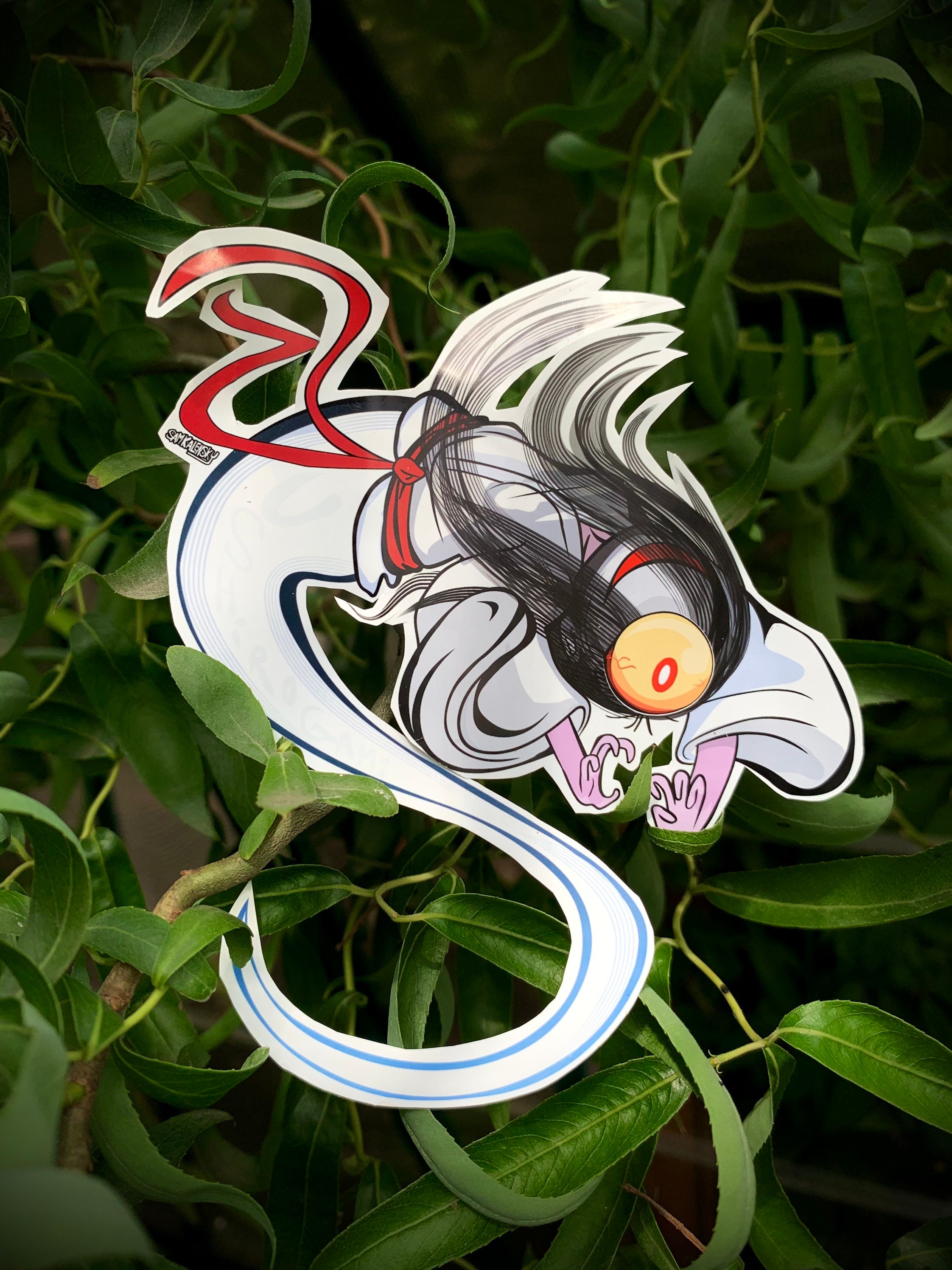 Ushirogami Yokai Sticker. - Etsy