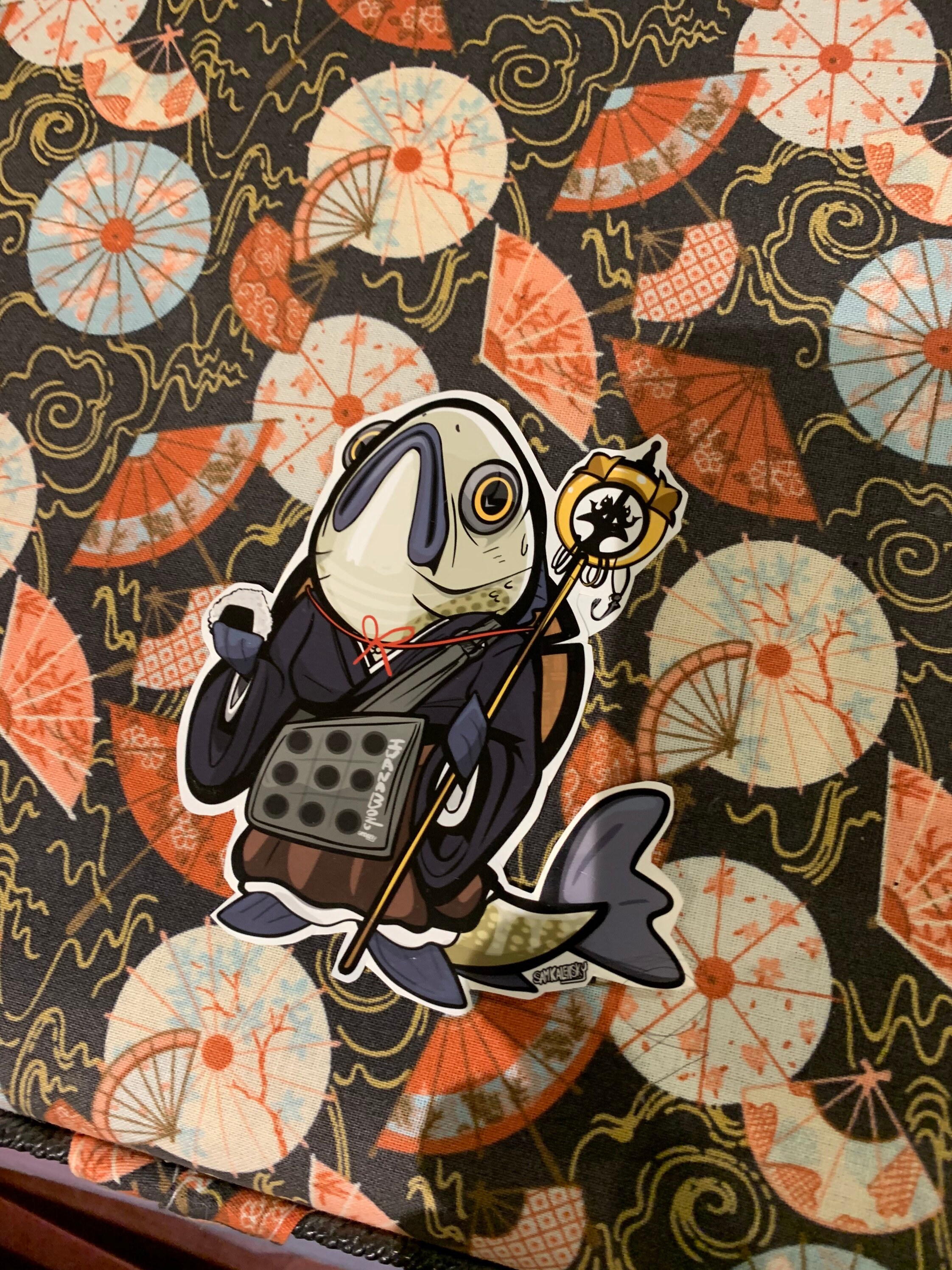 Iwana Bozu Fish Monk Yokai Artsticker - Etsy Australia