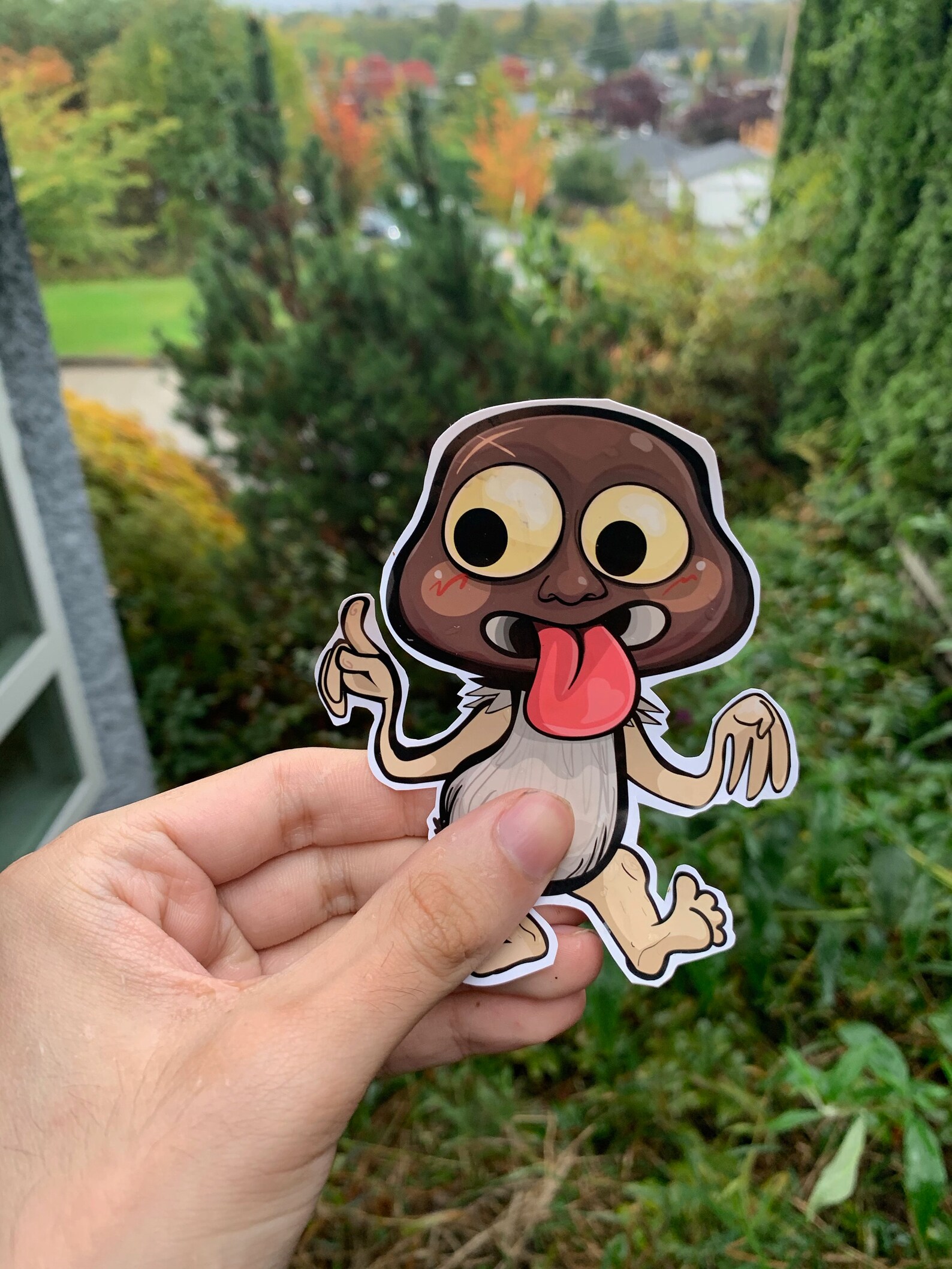 Matsutake Sensei - Mushroom Monster – Yokai Sticker - Etsy Canada