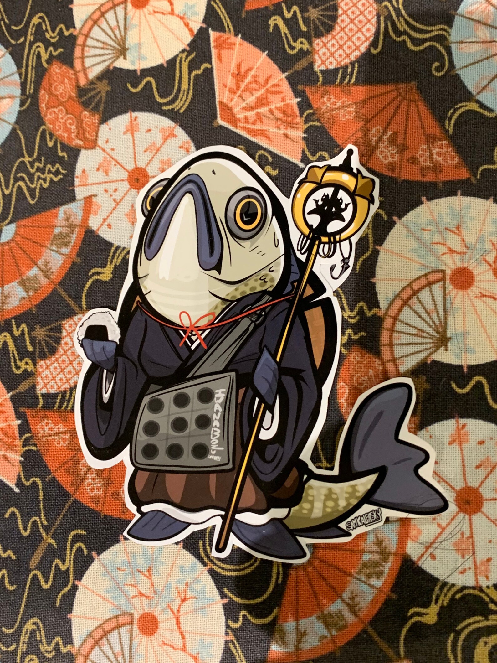 Iwana Bozu Fish Monk Yokai Artsticker - Etsy Australia