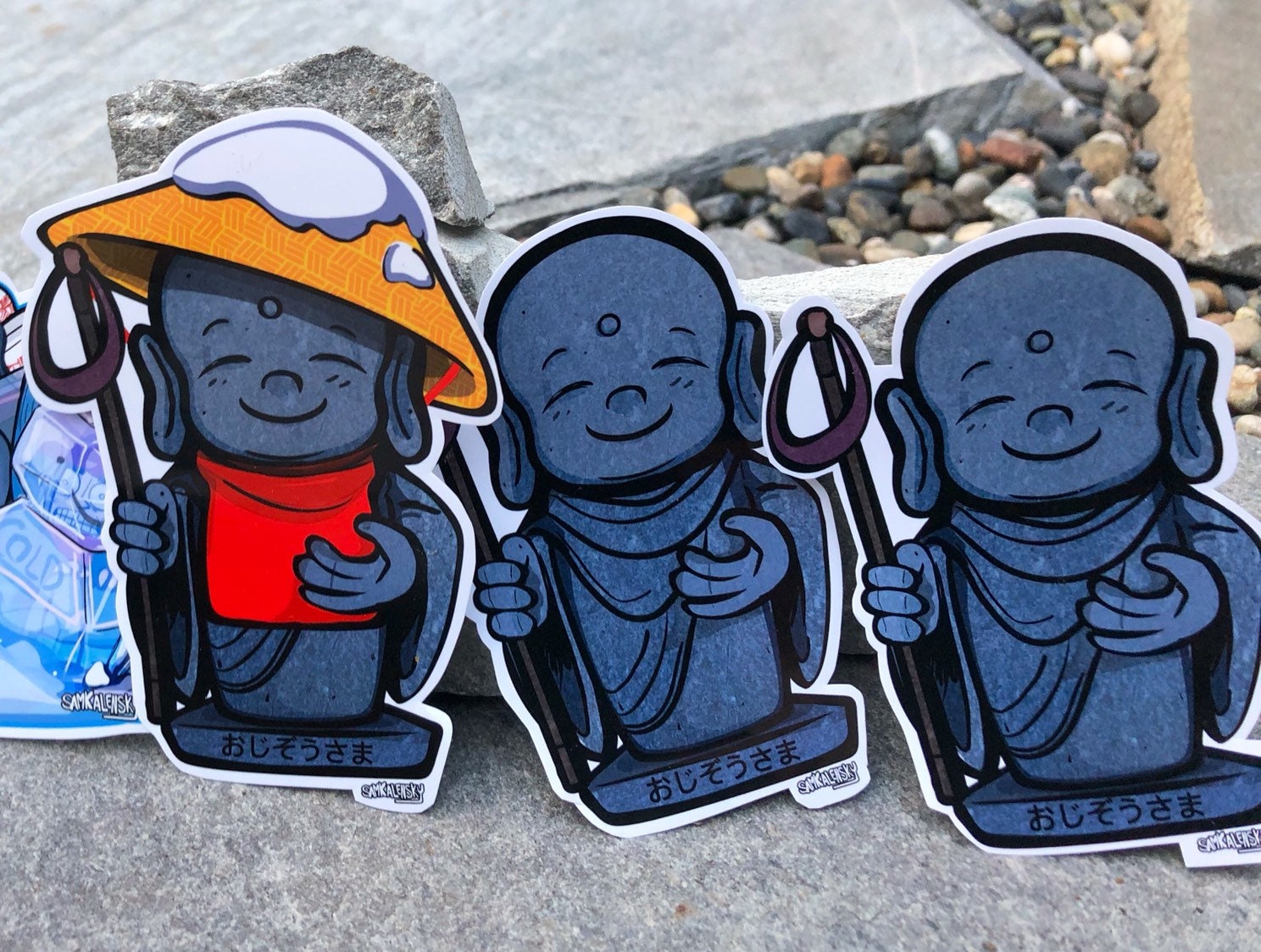 Kasa Jizo Statue Stickers - Etsy Canada