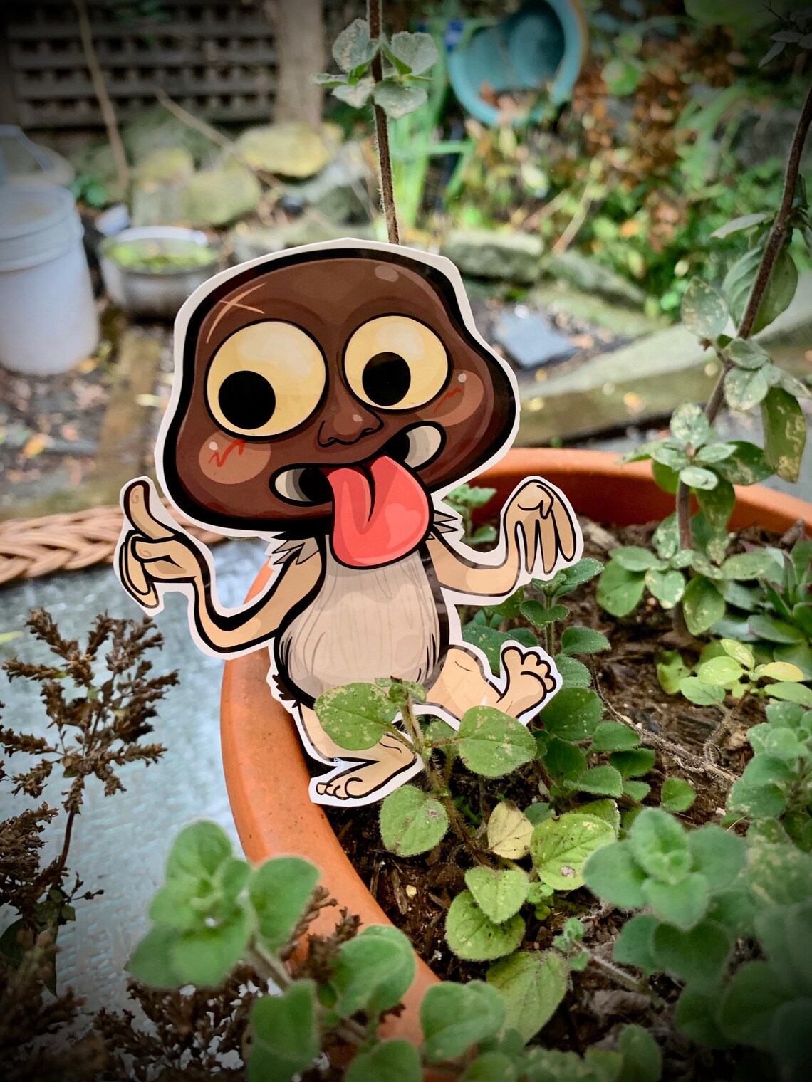 Matsutake Sensei - Mushroom Monster – Yokai Sticker - Etsy Canada