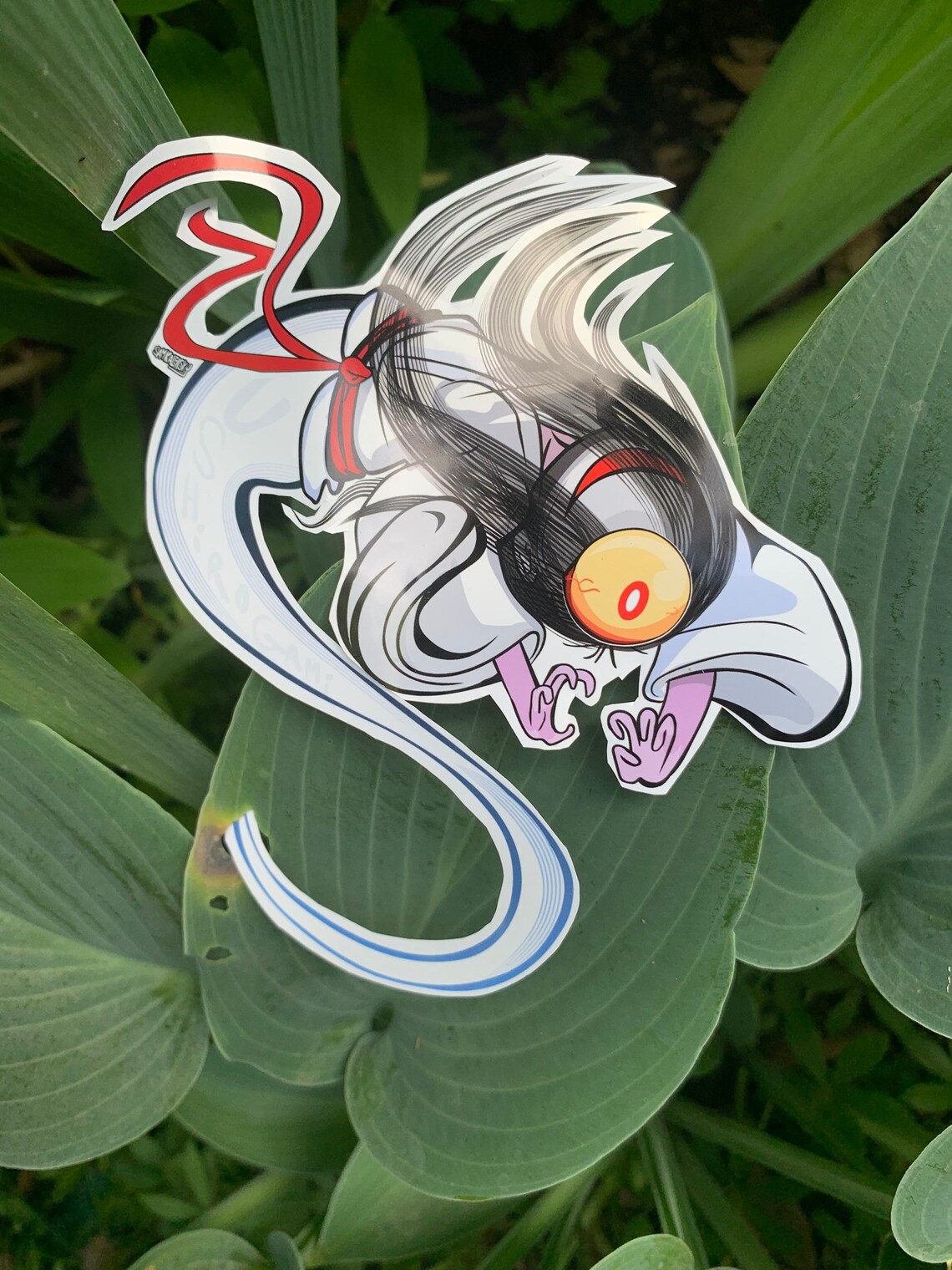 Ushirogami Yokai Sticker. - Etsy