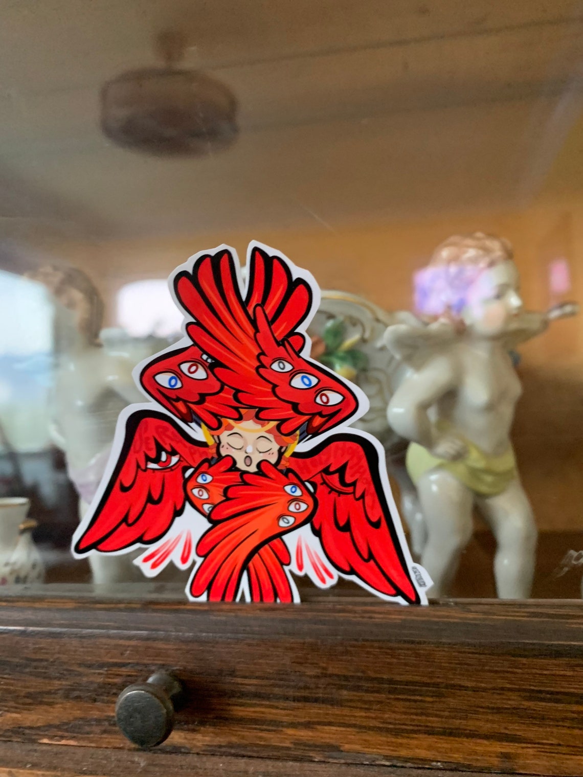 Seraphim the Burning Ones Angel Sticker | Etsy