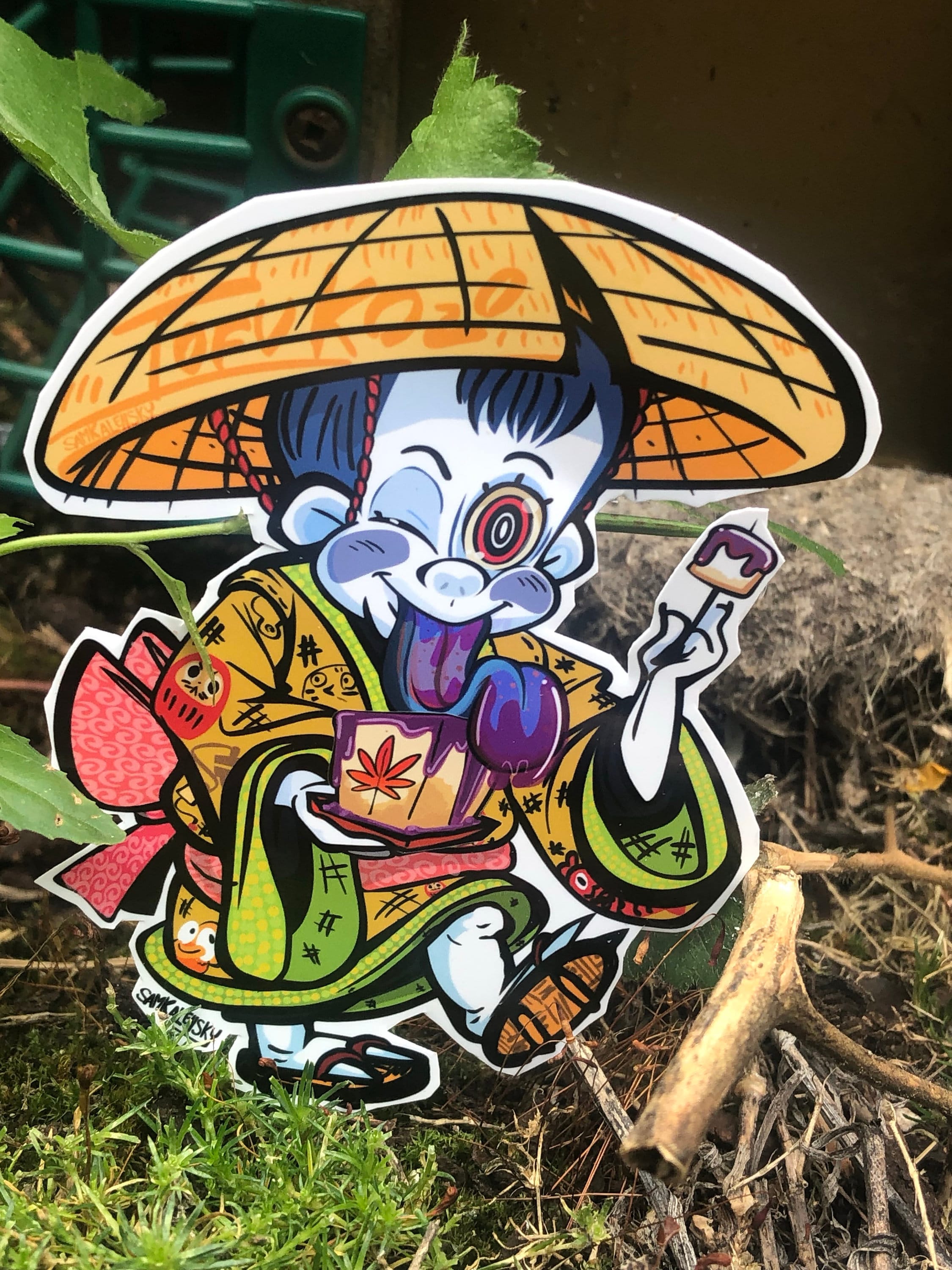 Tofu Kozo Tofu kid Yokai Sticker | Etsy
