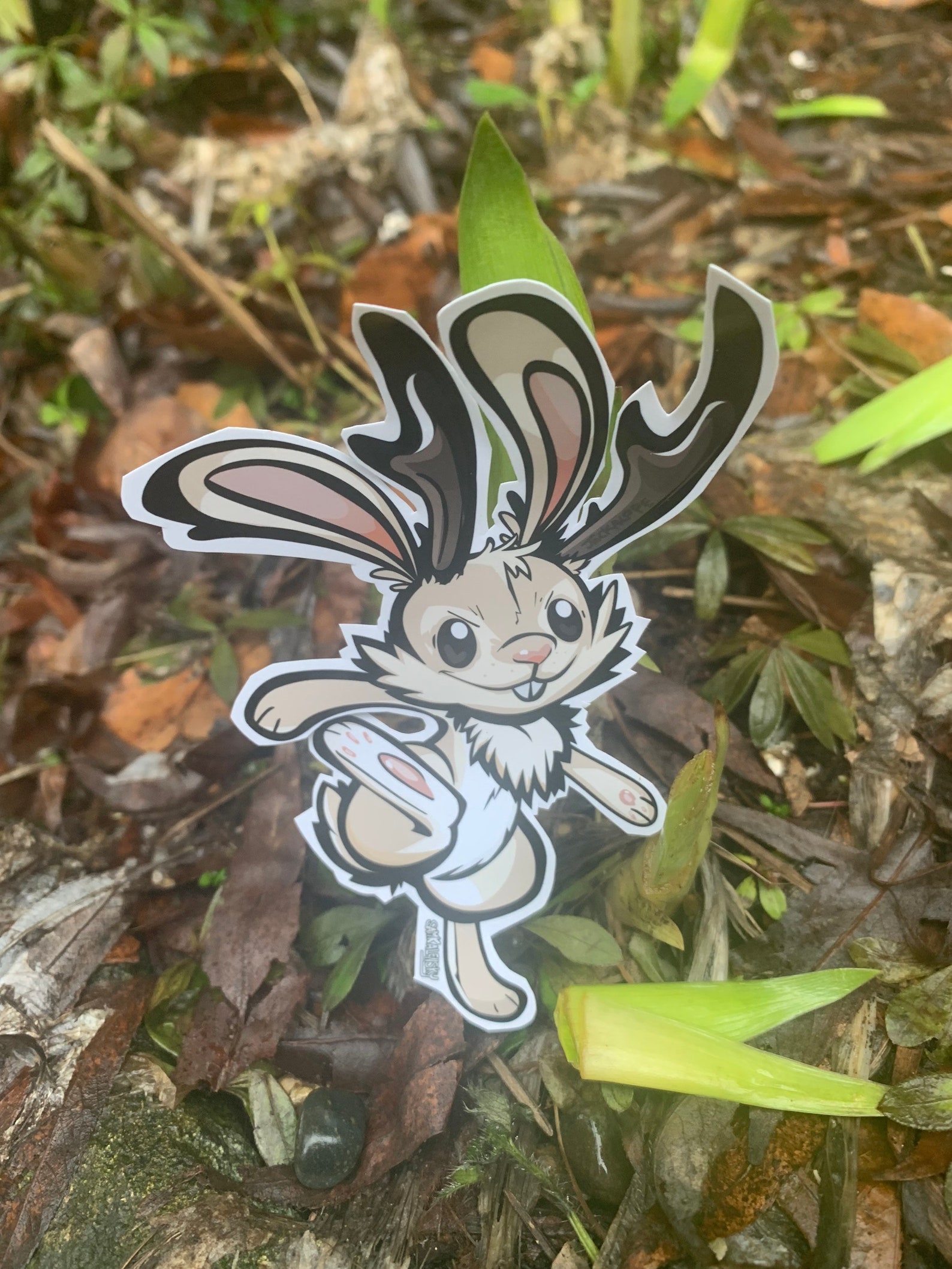 The Mighty Jackalope fearsome Critter Cryptid Stickers | Etsy
