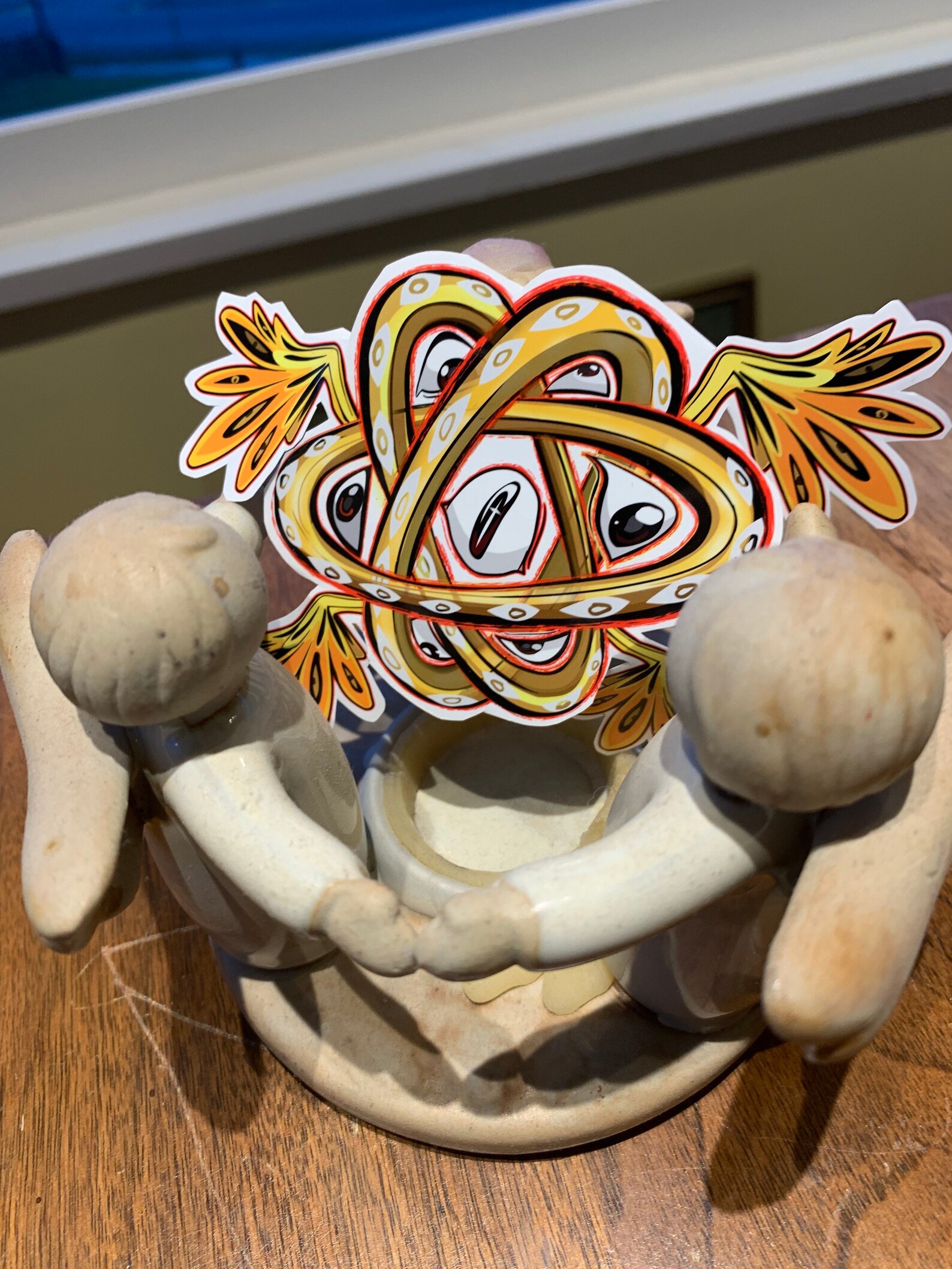 Ophanim thrones the Many-eyed Ones Wheel angel Sticker - Etsy