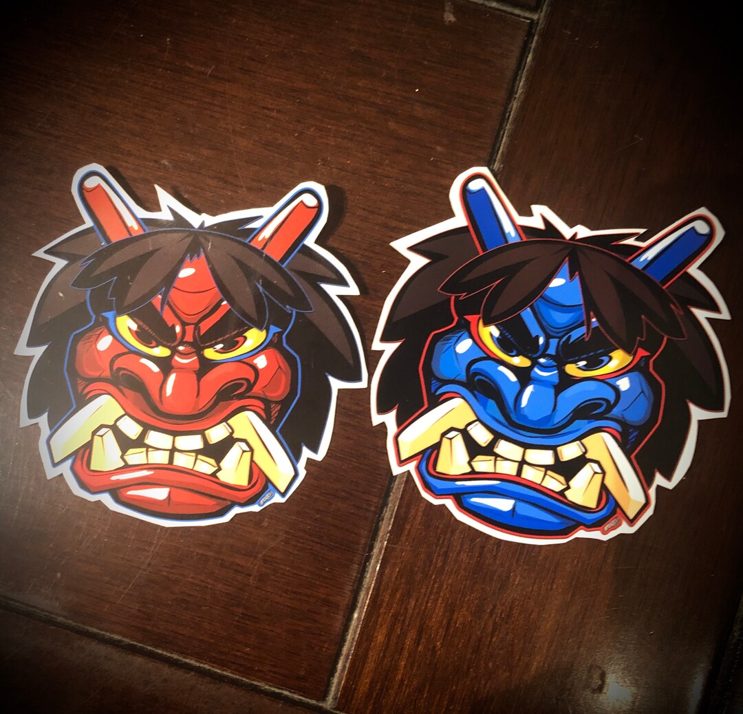 Namahage - [did You Noh? Mask Stickers] - Etsy