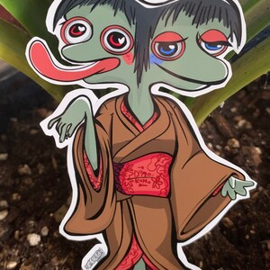 Domokomo - Two Face - Yokai Sticker. - Etsy Canada