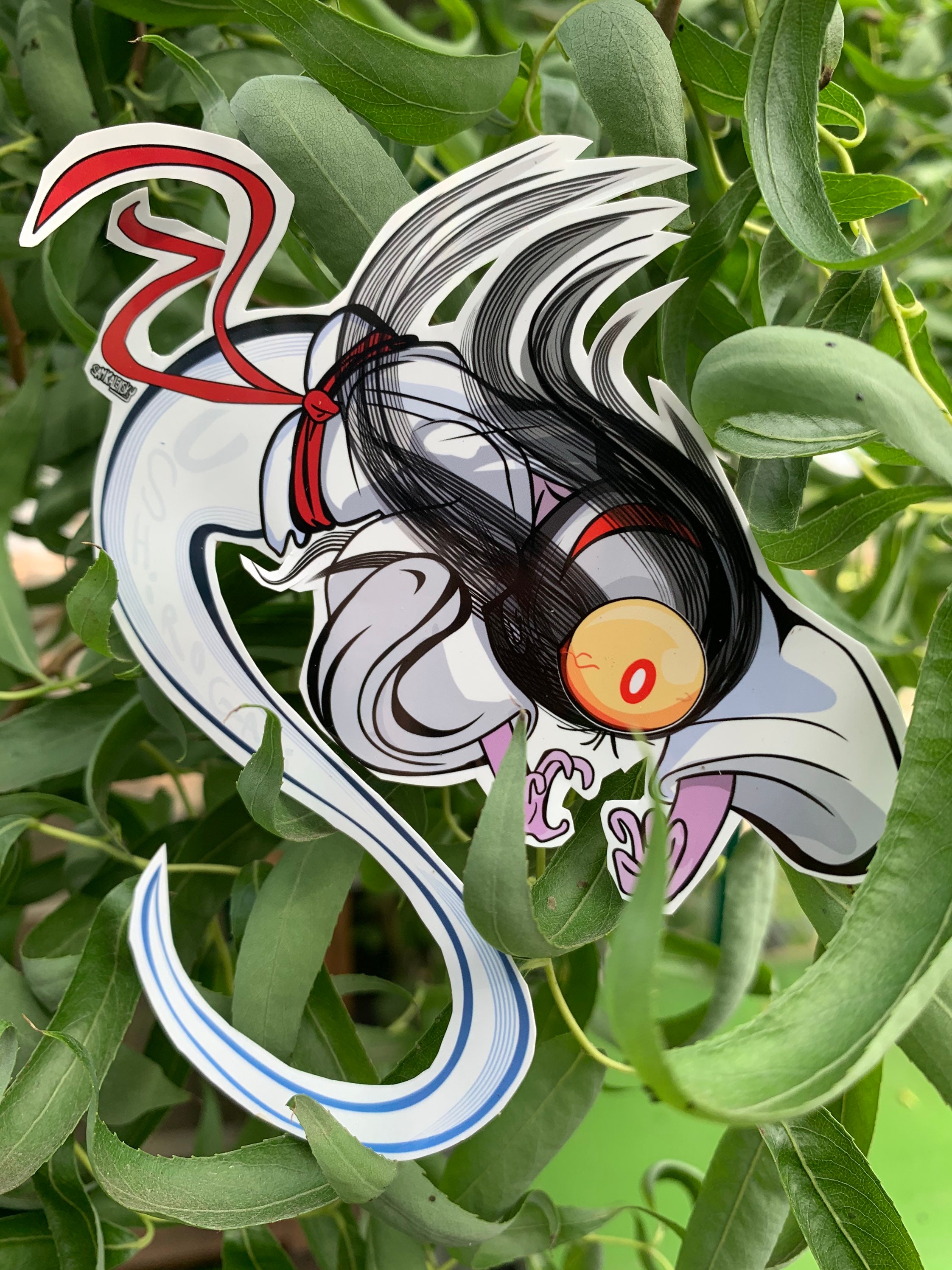 Ushirogami Yokai Sticker. - Etsy