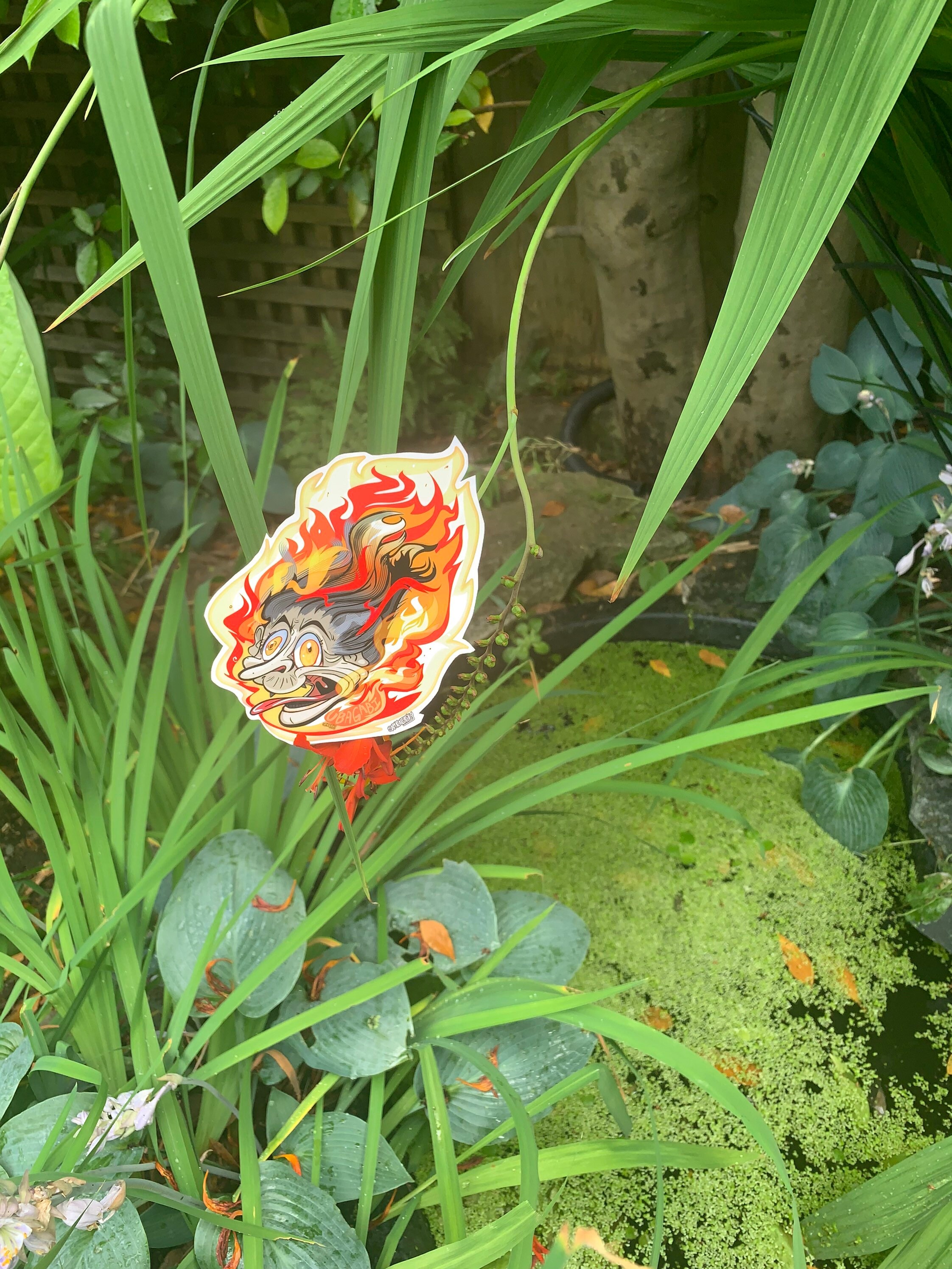 Ubagabi Old Fire Hag Yokai Sticker | Etsy Canada