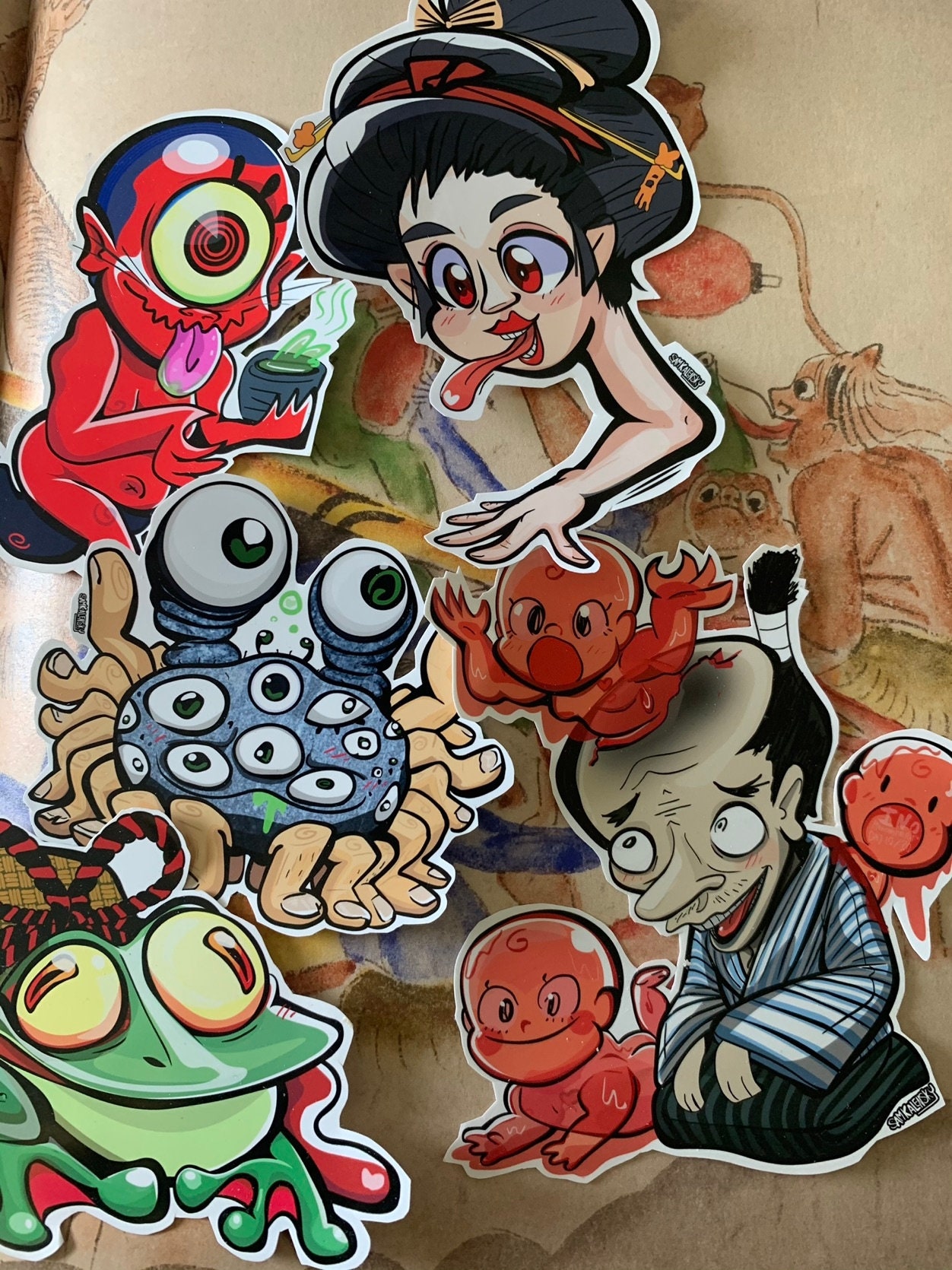 Punky Lady パンキッシュ女 Ino Mononoke Roku Yokai | Etsy