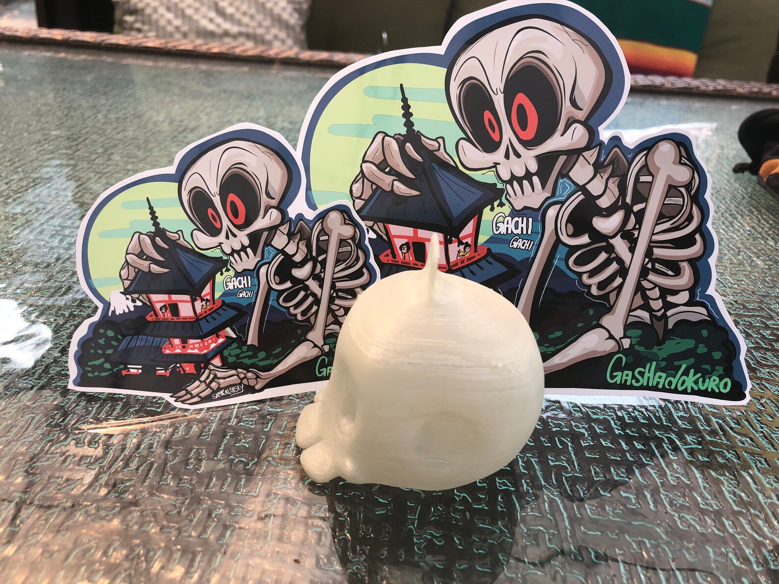 Gashadokuro Giant Skeleton Yokai Sticker | Etsy