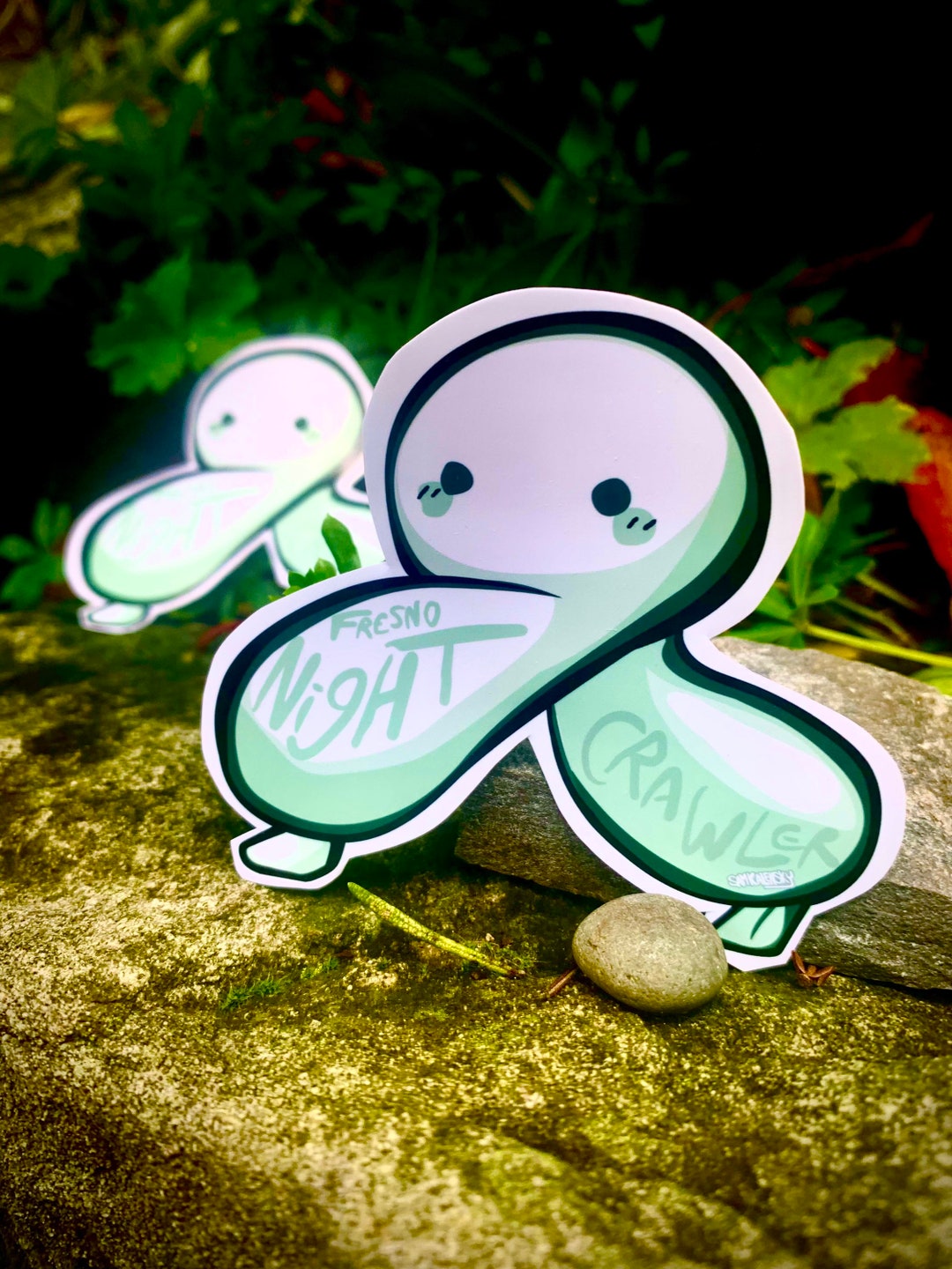 Fresno Night Crawler - Cryptid Stickers - Etsy
