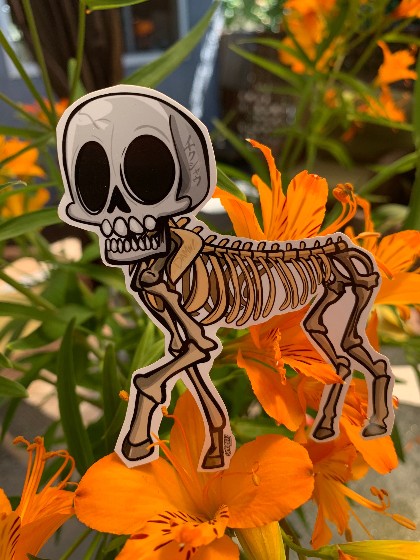 Chikushou - チクシャウ - Skeleton Deer Yokai Sticker - Etsy